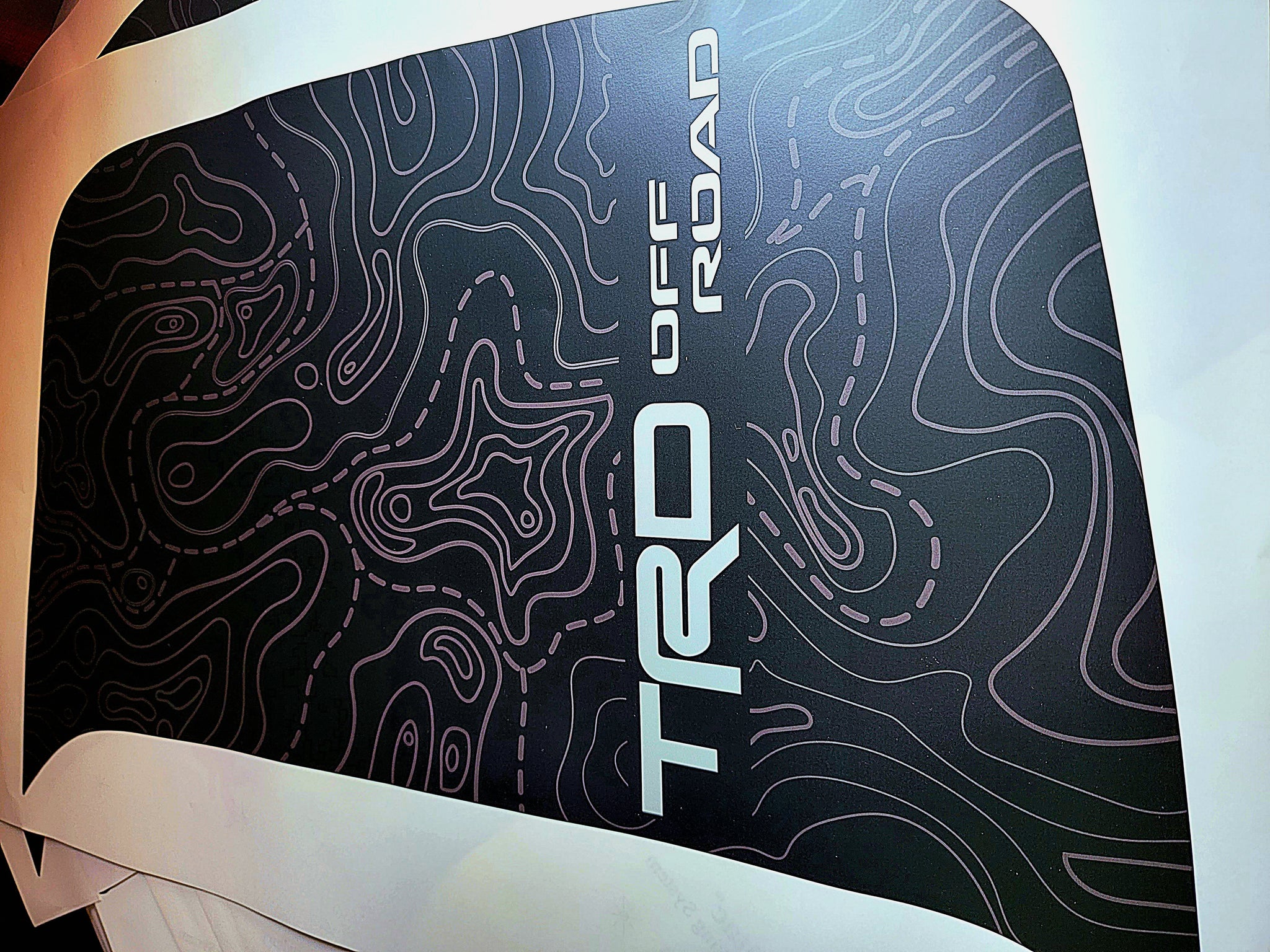 YodaVinyl 2010-2023 Toyota 4Runner Topographical Anti-Glare Hood Scoop ...