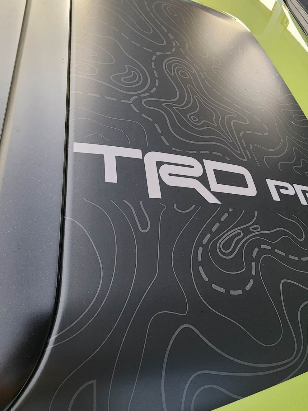 Toyota 4Runner TRD PRO Anti-Glare Topographical Hood Scoop Decal ...